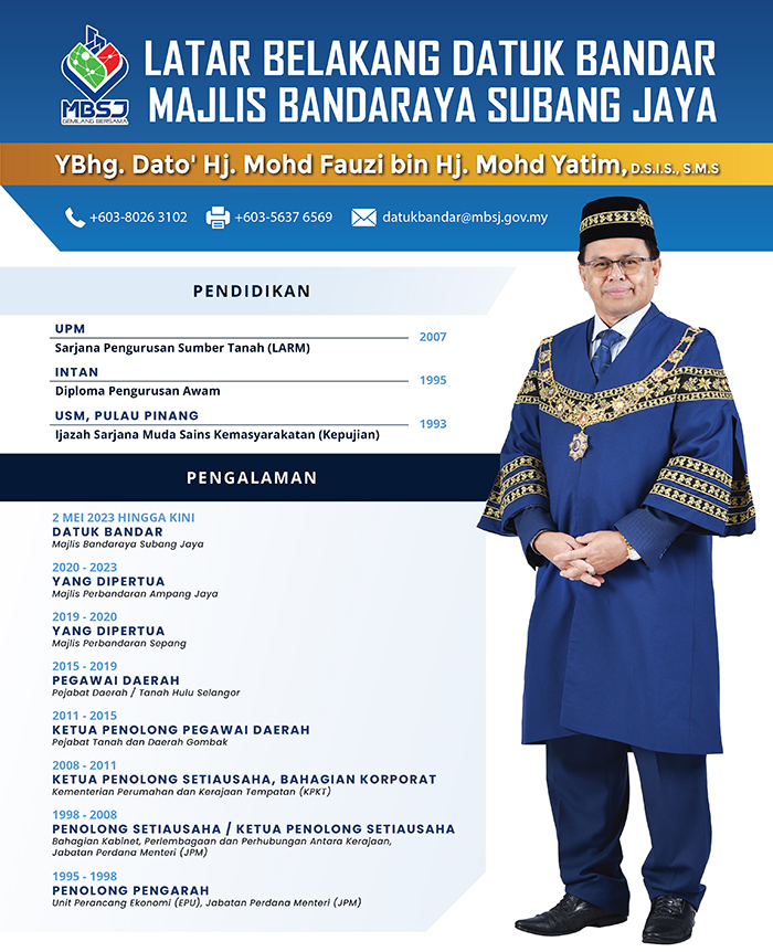 Datuk Bandar Majlis Bandaraya Subang Jaya | Majlis Bandaraya Subang Jaya